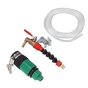 Mumusuki Grinder Machine Tool Dust Remover Water Sprayer, High Speed Multi Angle Misting System Water Sprayer for Marble Brick Tile Cutting Machine Grinder (5m Water Hose)