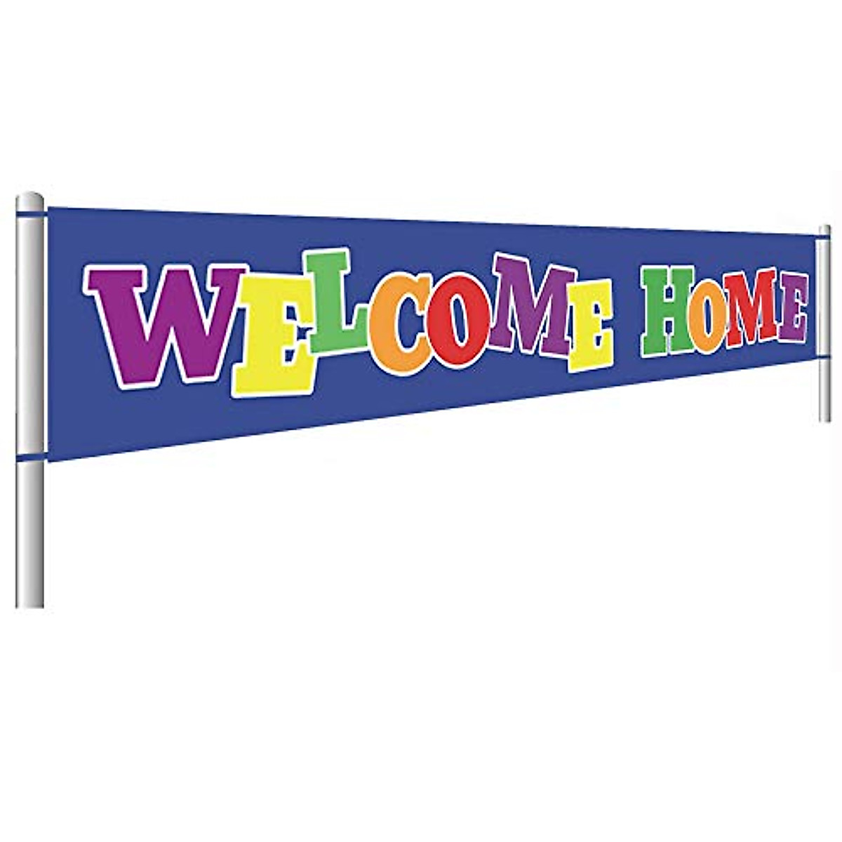 Extra Large Welcome Home Banner,Welcome Home Bunting Banner,Homecoming Deployment Return Party Sign - 9.8 x 1.6 Feet