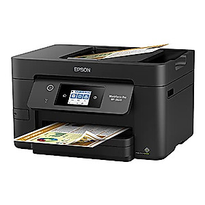 Epson Workforce Pro WF-3820 All-in-One Wireless Color Inkjet Printer, Black - Print Scan Copy Fax - 2.7" Touchscreen, 21 ppm, 4800 x 2400 dpi, 8.5 x 14, Auto 2-Sided Printing, 35-Sheet ADF, Ethernet