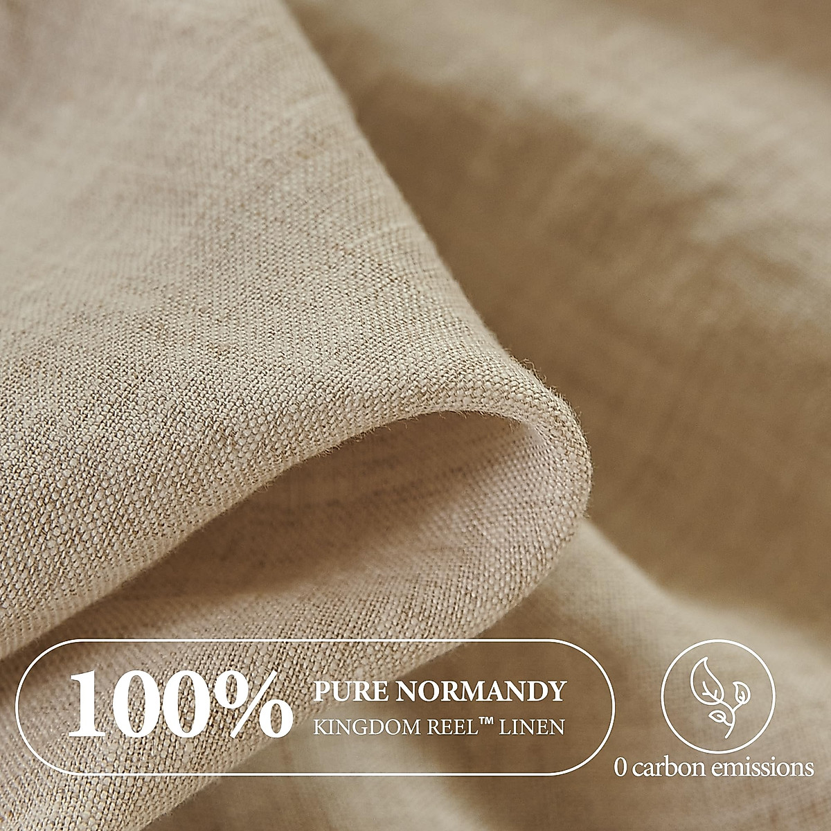 cebihy 100% Linen Duvet Cover Set King 3 Pieces, French Normandy Flax Linen, Cooling, Soft, and Breathable Linen Bedding Set - 1 Duvet Cover 90"x 104", 2 Pillowcases 20"x 40", Natural Linen