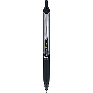 PILOT Precise V10 RT Refillable & Retractable Rolling Ball Pens, Bold Point, Black Ink, 12-Pack (13450)