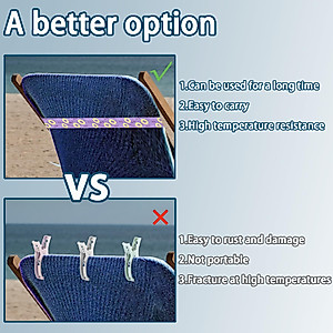 5Pcs Beach Chair Towel Bands Elastic Windproof Summer Beach Accessory for Cruise Chairs and Loungers Essential Cruise and Beach Accessory (1Pack)