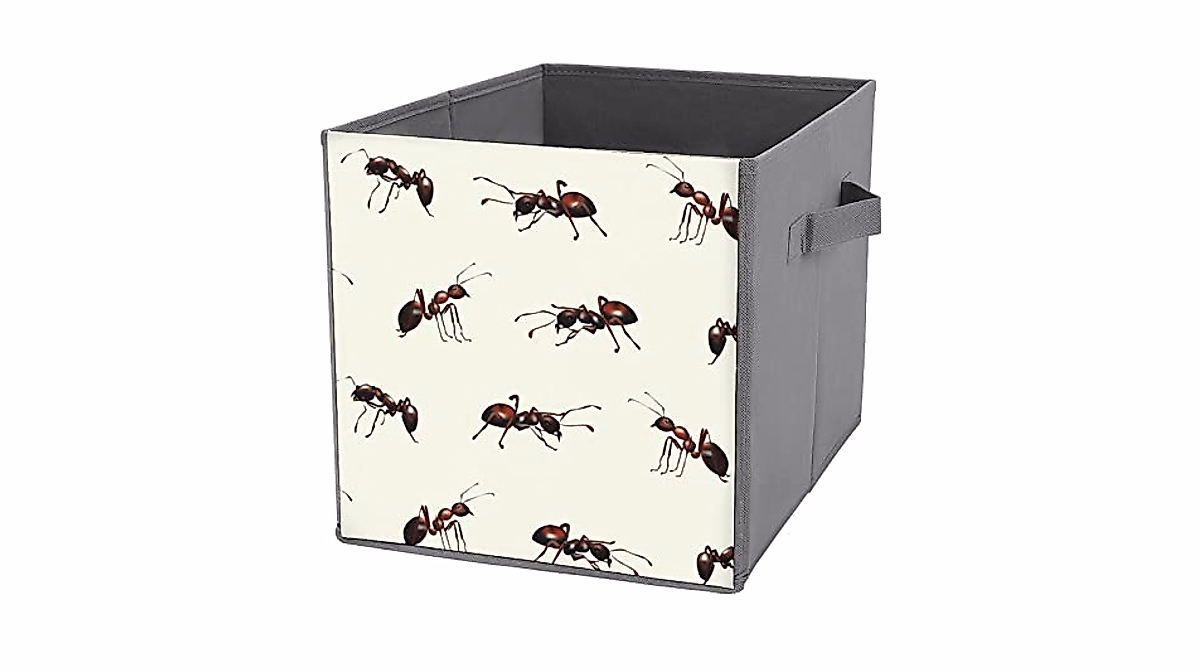 Realistic Ants Canvas Collapsible Storage Bins Cube Organizer Baskets ...