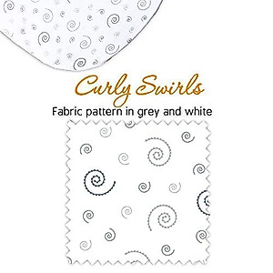 Bassinet Sheet Set - 2 Pack Jersey Cotton Fitted Sheets - Grey/White Unisex Baby Bedding Design