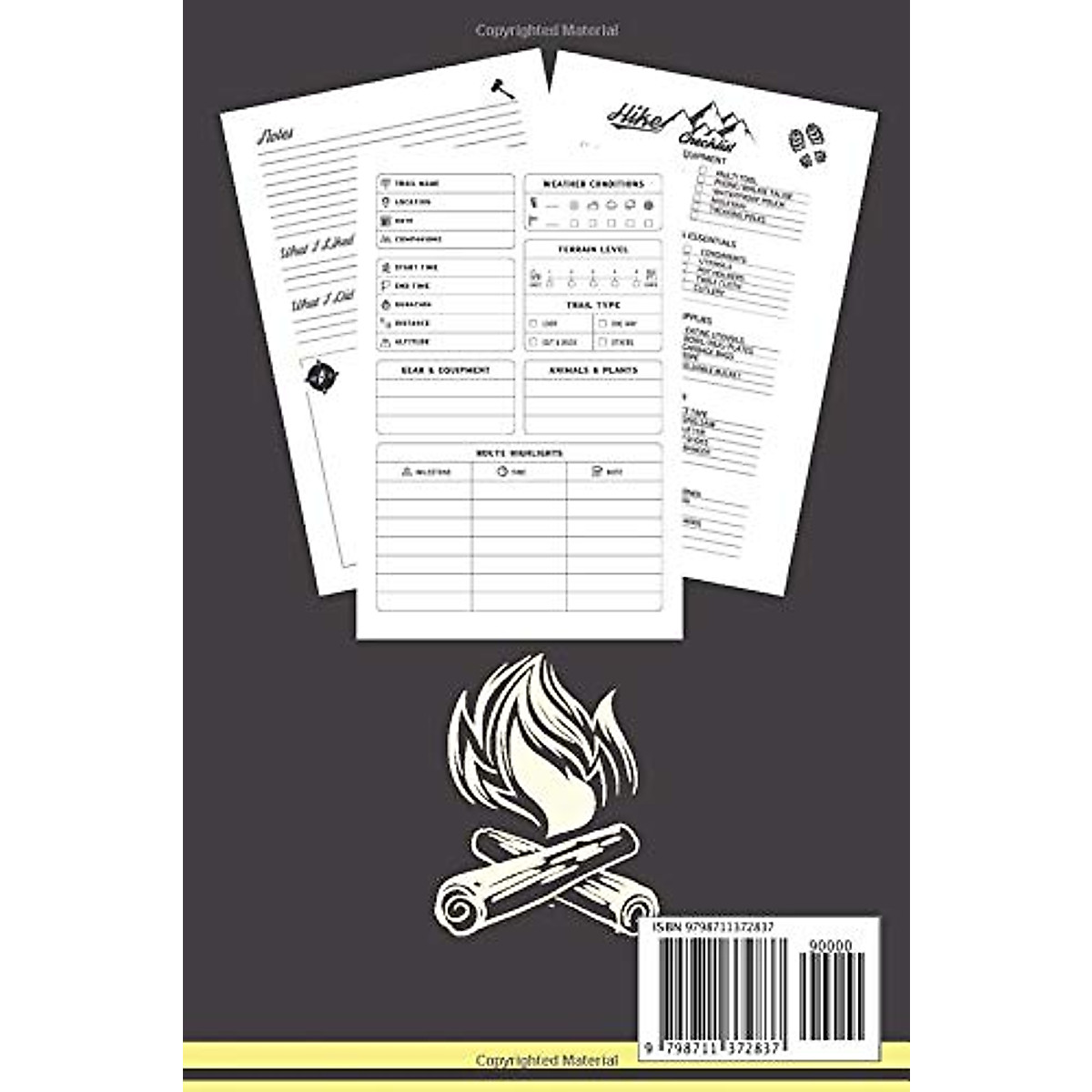 Hiking Logbook: Hiking Journal With Prompts To Fill In | Trail Log Book | Hiking Checklist | Hiking Logbook For Women, Men, Kids | Gift For Hikers | ... Record Your Adventures | 6” x 9” Travel Size