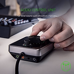 Razer Tiamat 7.1 v2 Gaming Headset: Dual Subwoofers - Audio Control Unit - Rotatable Boom Mic - Works with PC - Classic Black