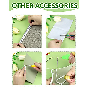 FIVEIZERO Seam Rippers for Sewing – 2 Big and 2 Small Stitch Remover Tools, Thread Ripper, Embroidery Removal Tool, with Needle Threaders, Thimbles, Tape Measure, Tailors Awl and Thread Snips