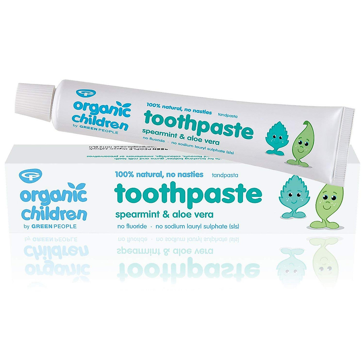 Green People Organic Children Spearmint & Aloe Vera Toothpaste 50ml (Case of 12)