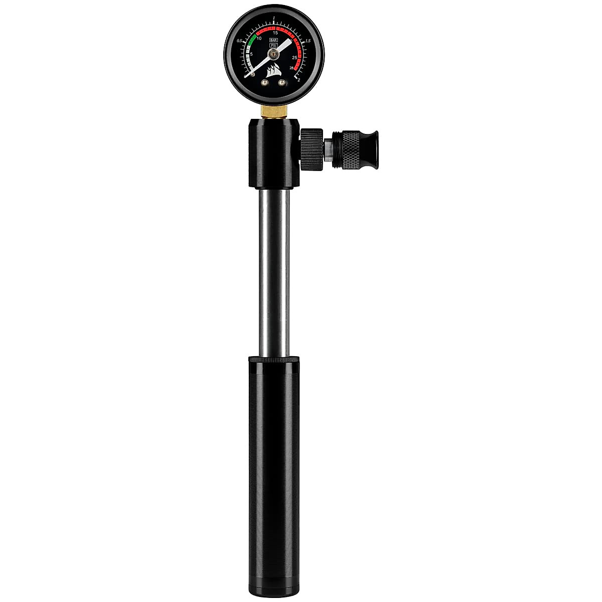Corsair Hydro X Series XT Pressure Leak Tester Tool Kit (Quick and Safe, Hand-Operated Air Pump Included, Precise Pressure Readings, 20cm Connection Hose System) Black