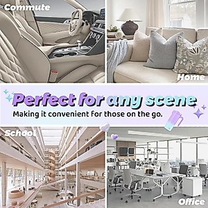 winiwo 20 oz Tumbler with Handle, Easy to Hold, Travel Coffee Mug with Screw Lid, Spill-proof, Insulated Cups, Built-in Up Down Flip, Fit Most Car Cup Holders, Commute, School, Home, Office