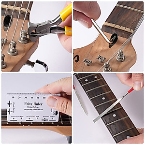 31Pcs Guitar Tool Kit, POGOLAB Guitar Repair Kit, Luthier Tools, Guitar Winder, Guitar Setup Kit for Guitar Ukulele Bass Mandolin Banjo