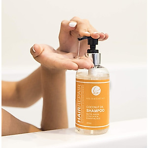 Hairworthy Hairrepair Coconut Oil Shampoo - BIOTIN, NIACIN, CITRIC ACID & ESSENTIAL OILS
