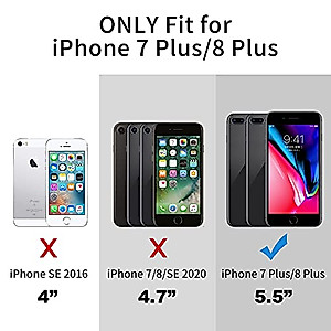 Razstorm Unique Design Luxury Leather Business Phone Case for iPhone 7 Plus & iPhone 8 Plus Anti-Slip Scratch Resistant Ultra Slim Protective Case 5.5” (Brown)