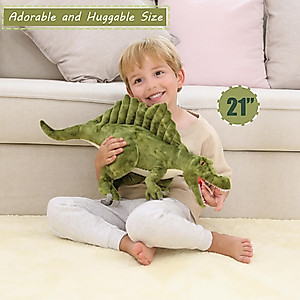 Wilomis Dino Spinosaurus Dinosaur Toys, Dinosaur Stuffed Animal, 21” Spinosaurus Stuffed Animal Plushie, Dragon Doll Toys Pillow Kids Birthday Gift