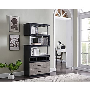 Home Source Jill Zarin Contemporary Bar Cabinet Black