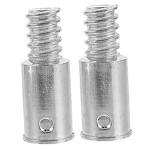 YARNOW 2pcs Tip for Extension Pole Extension Pole Adapter Threaded Tip Replacement Connector Handle Tips for Wood Poles Broom Telescopic Rod mop Head Stainless Steel American Style Metal