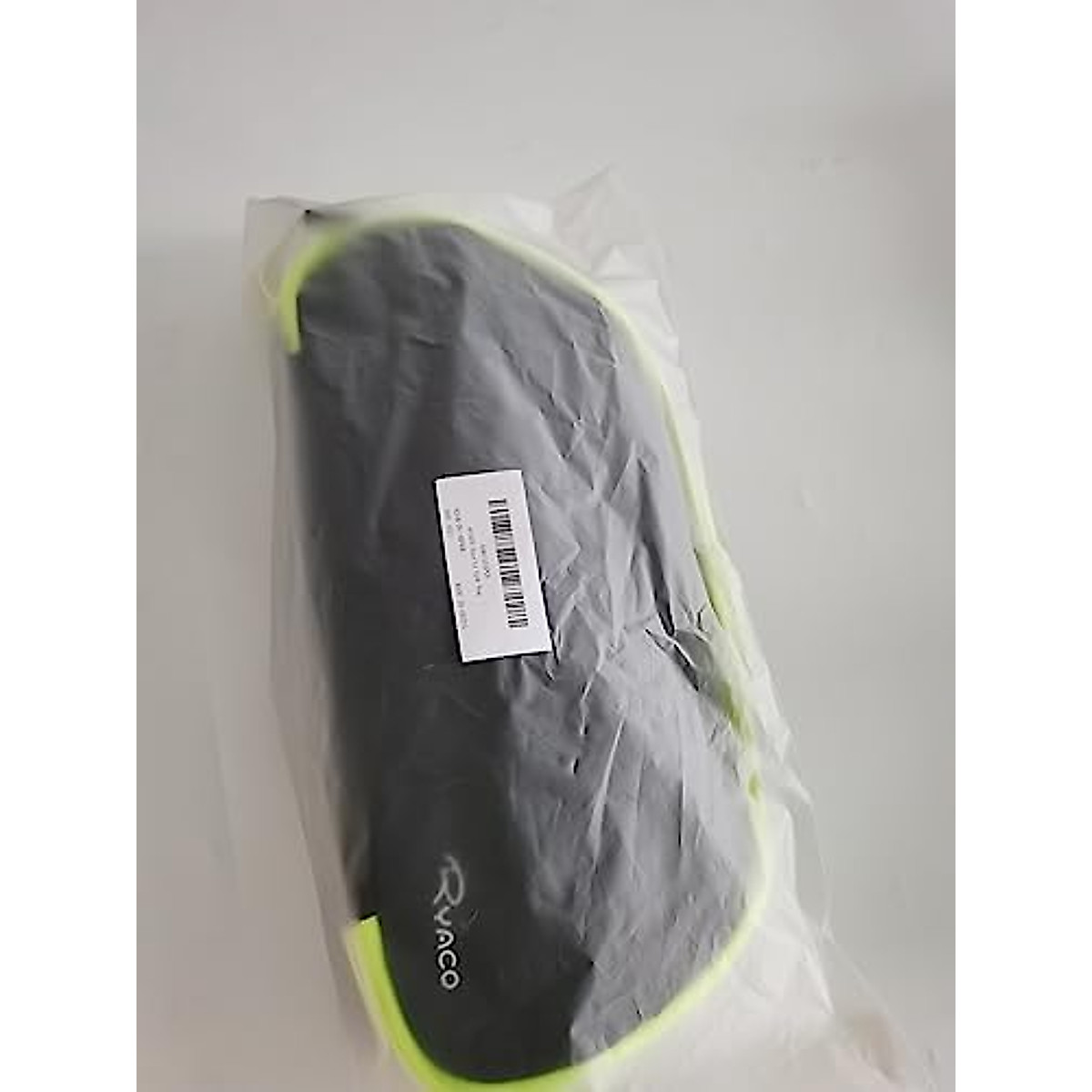 Ryaco Drawstring Backpack Sports Gym Bag, Water Resistant String Sackpack Large Size with Zipper and Water Bottle Mesh Pockets for Gym Shopping Sport Yoga School Swimming Beach (Black & Neon Green)