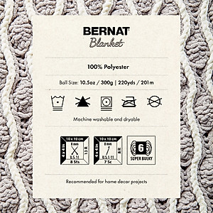 BERNAT BLANKET TWIST, SEA BREEZE