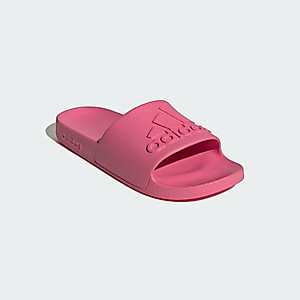 adidas Unisex Adilette Aqua Slide Sandal, Pink Fusion/Pink Fusion/Pink Fusion, 6 US Men