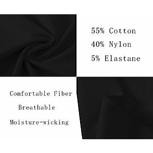 AjezMax Womens Golf Tennis Polo Shirts Long Sleeve Sun Protection Quick Dry Lightweight Casual Button Sports Athletic Tops Black Large