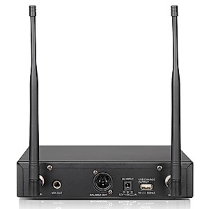 SGPRO Saxophone Wireless Microphone Professional Gooseneck Clip-on Mic with Preset EQ & ECHOs, 262 Ft Transmission and Rechargeable Transmitter, for Soprano, Tenor, Alto, and Baritone Saxophone