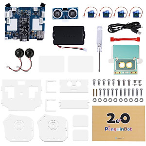 ELEGOO Science Kits for Kids Ages 8-12 12-14 14-16 & STEM Toys Gifts for Boys Girls Kids Teens Penguin Bot Biped Robots Building Kit Compatible with Arduino & Coding Circuits Projects