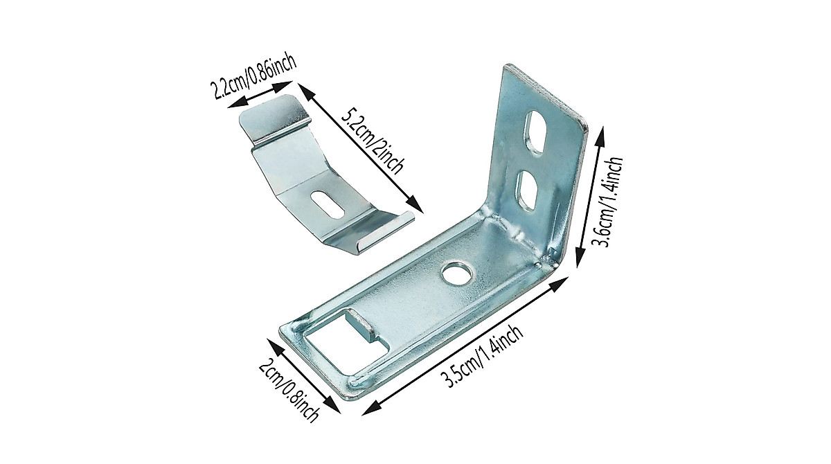 AXLIZER Vertical Blinds Mounting Bracket Set - Easy Install