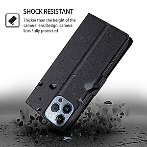 Fansipro Wallet Folio Case for Samsung Galaxy S9 Plus, Premium PU Leather Slim Fit Cover for Galaxy S9 Plus, 1 Card Slot, Handy, Black