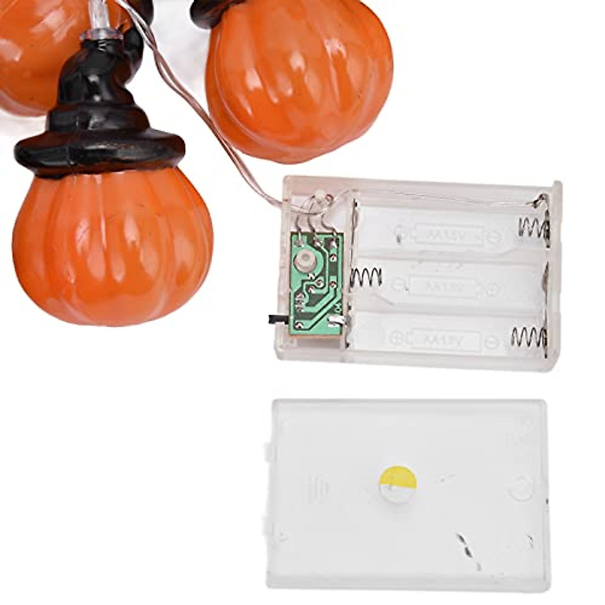 20Pcs LED Pumpkin Lantern, 3m Dual-Mode Decorative Lights, Suitable for Holiday, Home, Halloween, Garden, Porch, Fence Decoration Lights