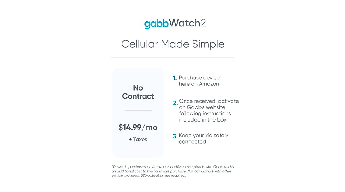 GABB Watch 2: Smart Kids GPS Tracker & Safe Phone