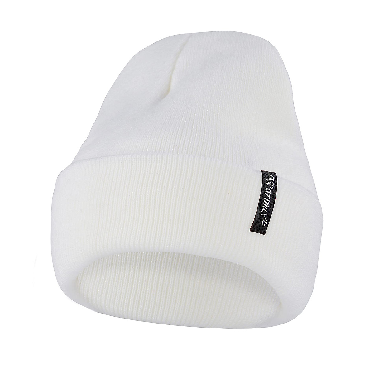 American Trends Baby Beanie Hat for Toddler Kids Beanies Infant Baby Boys Girls Knit Winter Hats 1 Pack White 0-3 Years