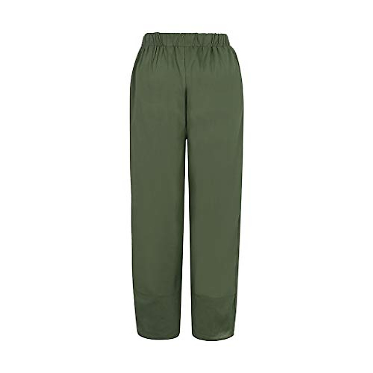 UQGHQO 2023 Pants Work Pants for Women Women's High Elastic Waistband Wide Leg Palazzo Culotte Gaucho Capri Pants (S~5XL) Army Green