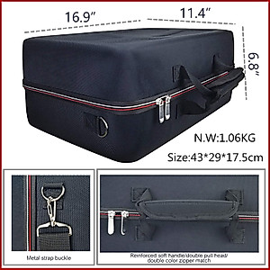 Storage Carry Case Bag for PS5 Consoles Controller Cable Travel Bag, Large Capacity PS5 Bag Shoulder Handbag, Waterproof Portable for Playstation Controller, PS5 Games, Gaming Headset, and Gaming Accessories (Black)