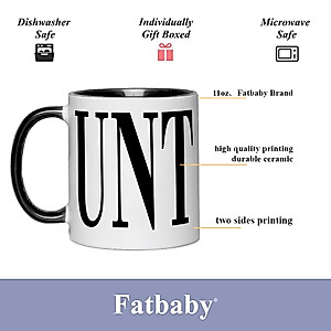 Fatbaby Funny Coffee Mug Cunt Mugs,Adult Humour Gift Mug,Joke Cunt Cup Valentine’s Day,Birthdays,Christmas Gifts Idea White Elephant Gag Gifts Coffee Cups 11 oz White