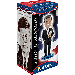Royal Bobbles John F. Kennedy Bobblehead, Premium Polyresin Lifelike Figure, Unique Serial Number, Exquisite Detail
