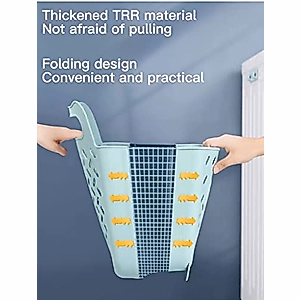 Foldable Plastic Laundry Baskets Wall mounted laundry hamper Waterproof durable and space saving Wall mounted laundry hamper for dorm bedroom bathroom