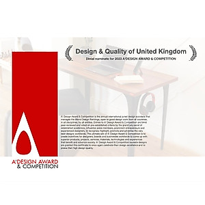 DINIAL Home Office Computer Desk 35.4 inch Gaming Desk, Modern and Minimalist Home Office Desk, Home Office Desks, Study Desk, Craft Table Black Metal Designed Frame, Dark Brown Board Color.