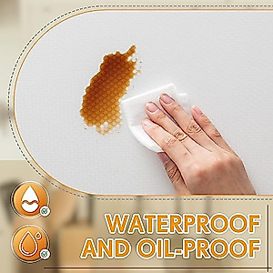 Timgle 8 Rolls Shelf Liner 12 Inch x 10 ft Cabinet Liner Kitchen Drawer Mat Non Slip EVA Plastic Drawer Liner Non Adhesive Washable Waterproof Fridge Liner for Refrigerator, Freezer, Pantry (Clear)