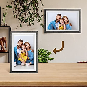 Frameo 15.6 Inch 32GB Large WiFi Digital Picture Frame 1920 * 1080 IPS FHD Touch Screen Electronic Smart Digital Photo Frame Wall Mountable Auto-Rotate iOS and Android Easy Setup to Photos or Video