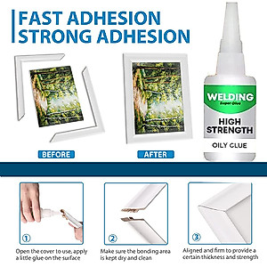 2/3PCS Welding High Strength Oily Glue - Universal Superglue,Mighty Instant Glue for Resin Ceramic Metal Glass (3 PCS)