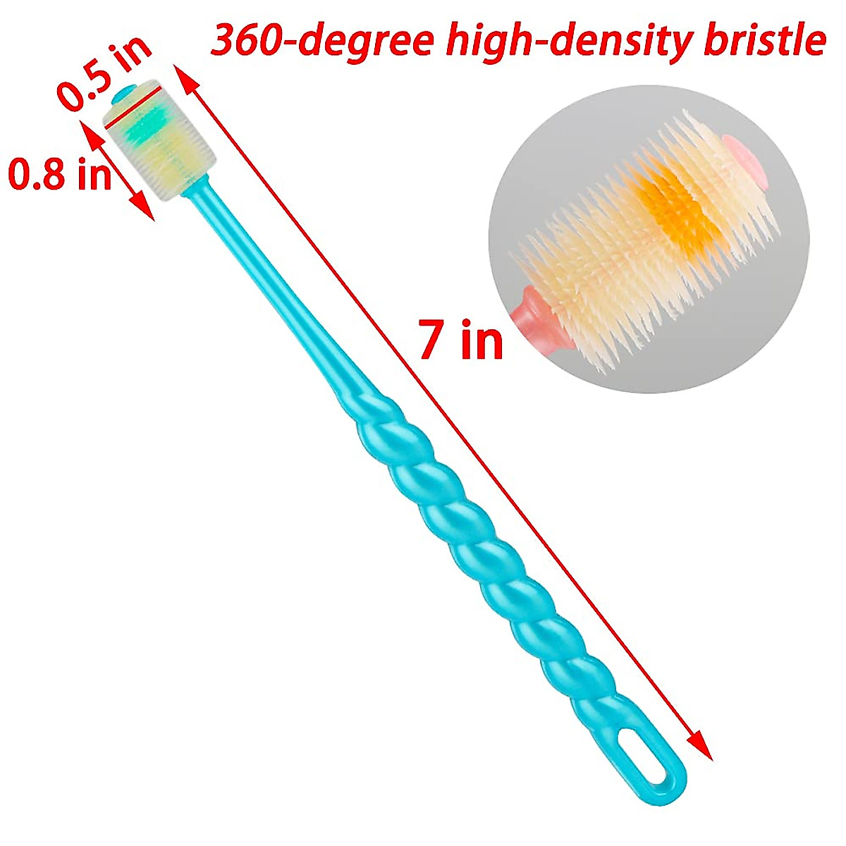 4 Pcs 360-Degree Small Dog and Cat Soft Toothbrush Soft Silicone Deep Pet Teeth Cleaning Kit (Colors May Vary)