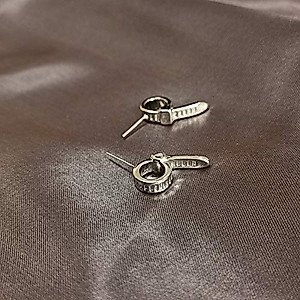 Ear Studs for AirPods S925 Silver Ear Hooks Earring Bluetooth Earphone Holder Anti-Lost Strap Suitable for Airpods 1 & 2 & pro (Only for Apple) (Silver)