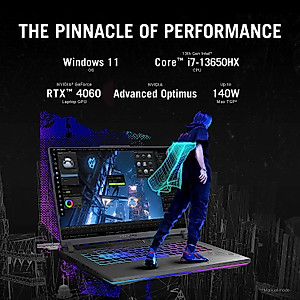 Asus ROG Strix G16 Gaming 16/inches FHD+ 165Hz (Intel 13th Gen Core i7-13650H,64GB DDR5 RAM,1TB PCIe SSD,Gece RTX 4060 8GB) RGB Backlit,Thunderbolt 4,Wi-Fi 6E,IST Cable,Win 11 Home-2023 Eclipse Gray