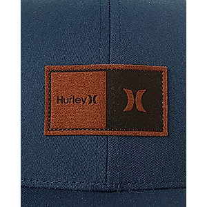 Hurley Men's Caps - Fairway Trucker Mesh Panel Baseball Cap Trucker Hat - Snap Back Hats for Men, Size One Size, Obsidian