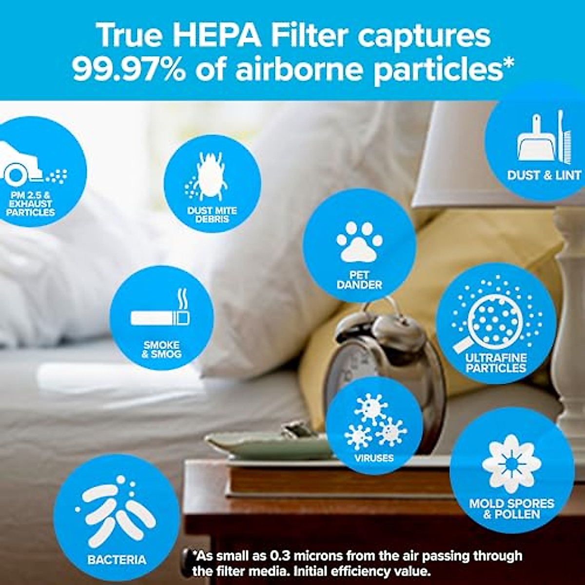 Filtrete™ Advanced Allergen, Bacteria & Virus True HEPA Air Purifier Filter, FAPF-HM-K, 1 Pack