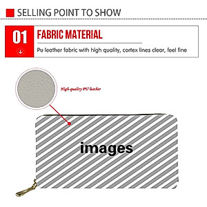 Advocator Women Fashion Leather Long Zipper Wallet Sloth Print Clutch Bag Purse Credit Card Holder