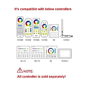 LGIDTECH FUT012 9W RGBWW Smart WiFi 2.4GHz LED Light Bulb RGB+CCT Color Changing & Temperature Adjustable with Memory.Remote and Gateway Hub for Smartphone APP Control All is Sold Separately