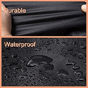 37 inch Grill Hood Cover Island BBQ Built-in Grill Top Cover Oslimea Heavy Duty Waterproof Barbecue Gas Grill Cover Island Grill Head Cover, Fits Most Grills