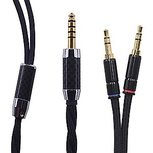 KK Cable NK-A Compatible Upgrade Audio Cable Replacement for Earphone Cable T1 II, T5 Headphone. 4.4mm Plug, Audio Upgrade Cable. NK-A (1.5M(4.9FT))