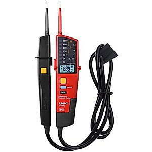 Voltage Tester Professional UT18C Voltage and Continuity Tester Multifunction Waterproof Digital Electrical Circuit Tester Voltage Meter Voltmeter 12V~690V AC/DC Automatic Range LCD Display